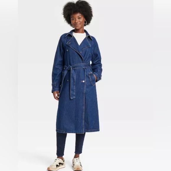 Universal Thread | Jackets & Coats | Universal Thread Denim Trench Coat ...